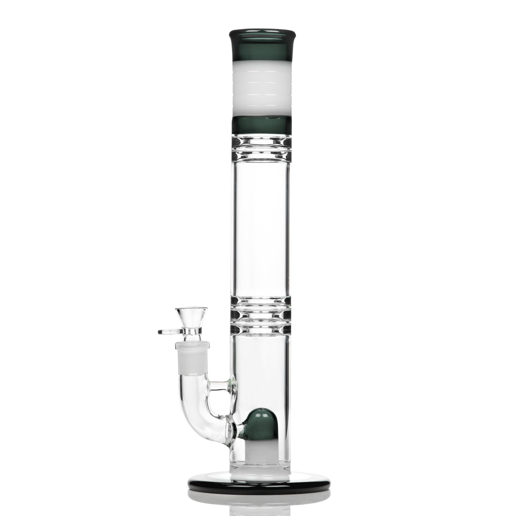 50x5 Glass Bong Fixed Cap Smoke 38cm